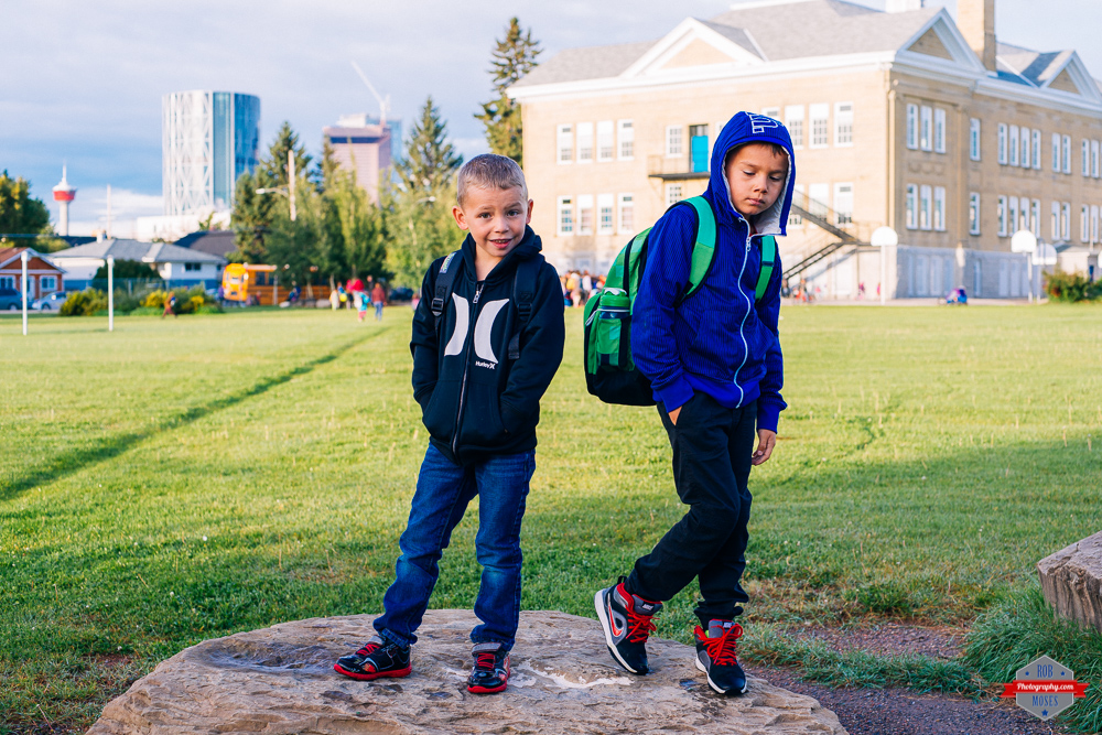 Boys 1st Day of School | Rob Moses Photography